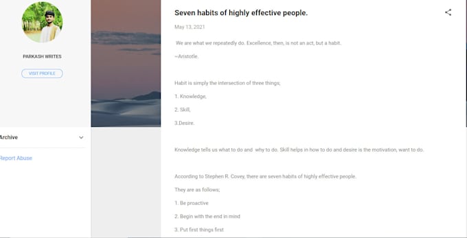 Write top quality articles and blog content by Kumar108108 | Fiverr Write top quality articles and blog content by Kumar108108 | Fiverr