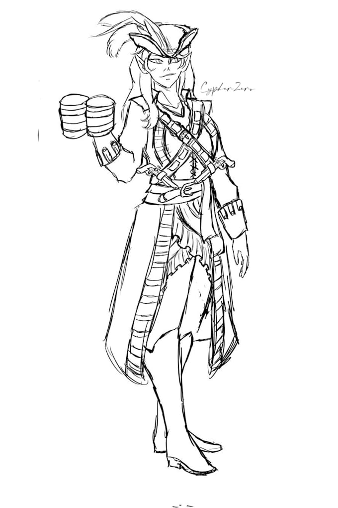 Sketch a design your character, both human and nonhuman by Cypherzer0 ...