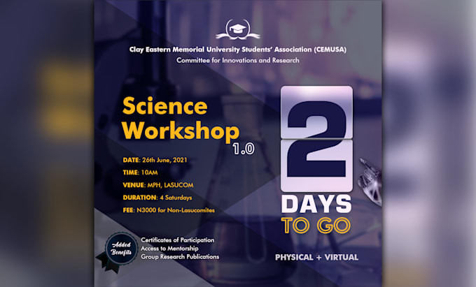 Design countdown flyers for your event by Designbycjanie | Fiverr