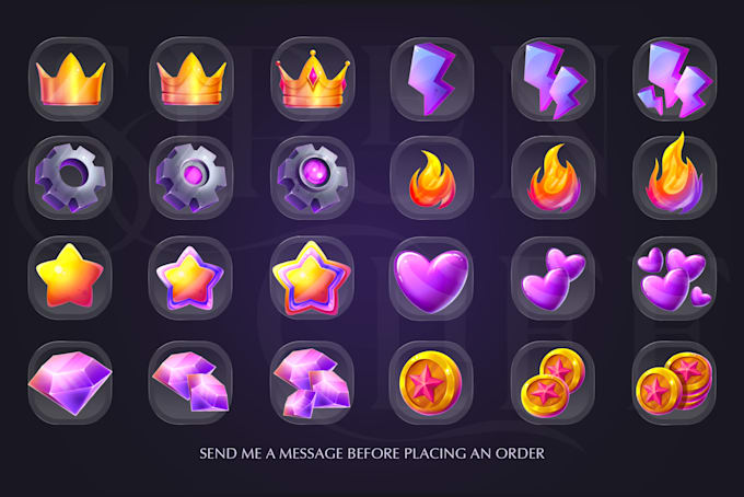 Draw 2d game art, game props, game assets, concept art by ...