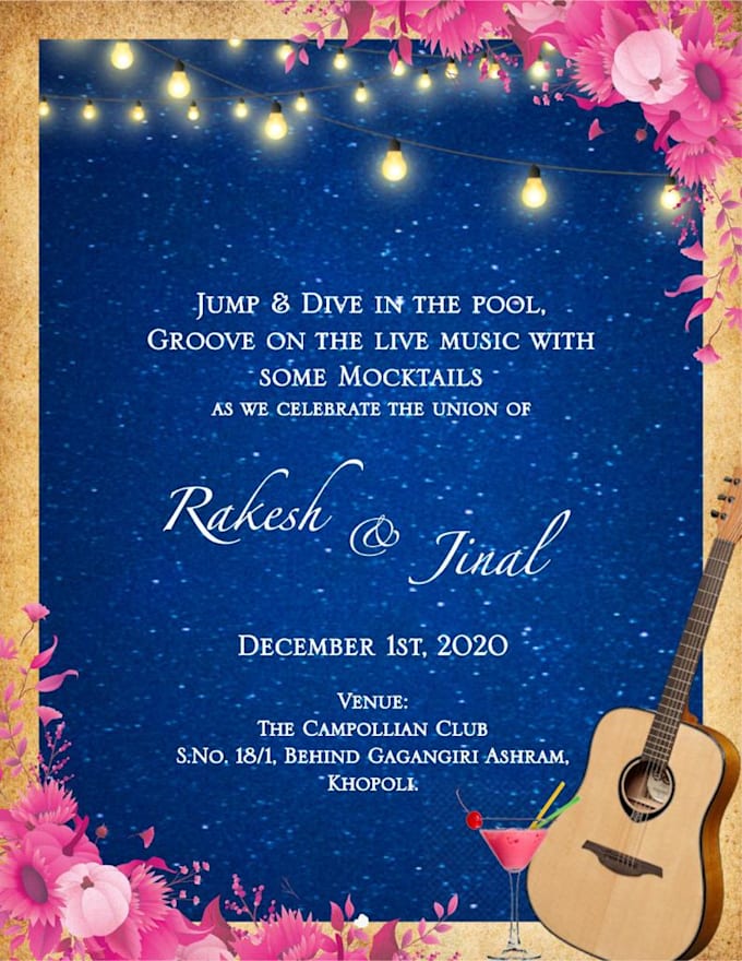 Design unique digital invites for weddings or any other events by ...