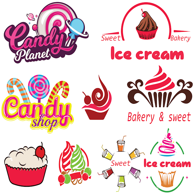 Design candy, chocolate, sweets, bakery or food logo by Sobiar_designer ...
