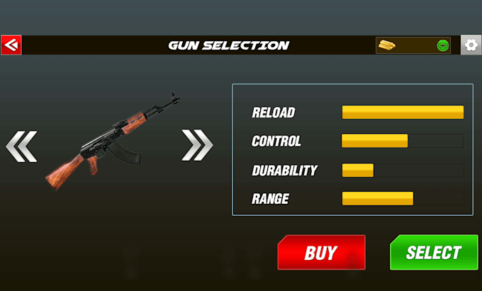 Design attractive game ui ux with creative game art by Makhtar74 | Fiverr