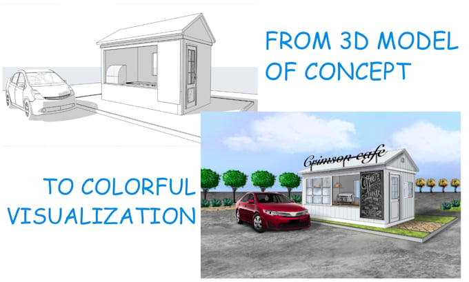 Render 3d models in archicad, landscape architecture render by Inna ...