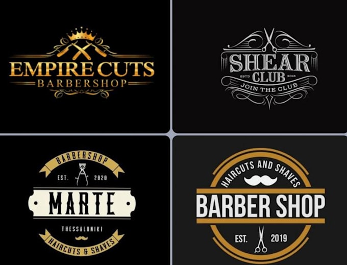 Make unique barber shop and beauty salon logo by Eentyyufg | Fiverr