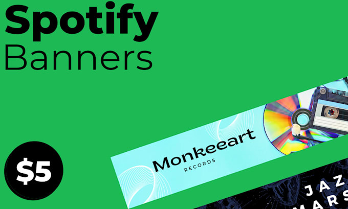 Design a spotify banner for your artist profile by Geeshand | Fiverr