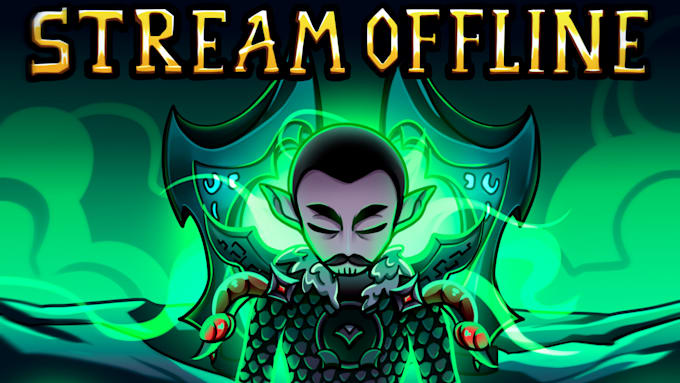 Draw custom offline, brb, starting soon stream screen by Juzpou | Fiverr