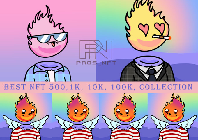 Create nft art, nft cartoon, nft card, nft trait, nft doodle, by Pros ...
