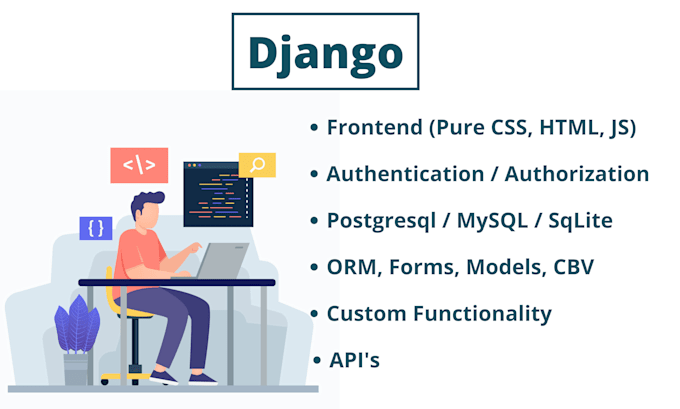 Develope professional django websites with frontend, backend by ... Develope professional django websites with frontend, backend by ...
