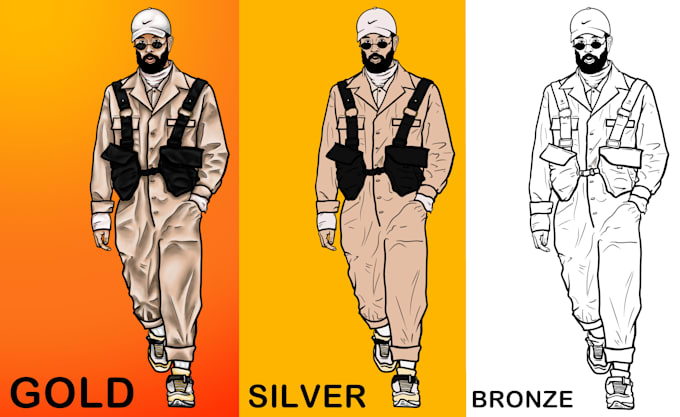 Draw your cartoon portrait full body from your photo by Mirandagang ...