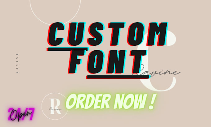 Design custom font, logo font , font design by Marouanemaro596 | Fiverr