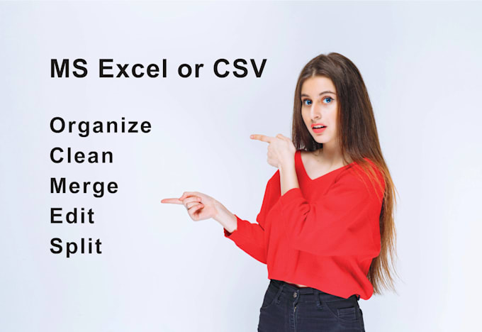 Clean, organize, merge, split and reformat ms excel or csv contacts database by Khalidcivil1 ...