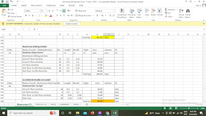 Material take off and detailed construction estimation by Rewon17 | Fiverr