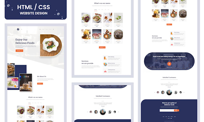 Create website design using html, css, bootstrap, psd to html by Arpatel7050 | Fiverr