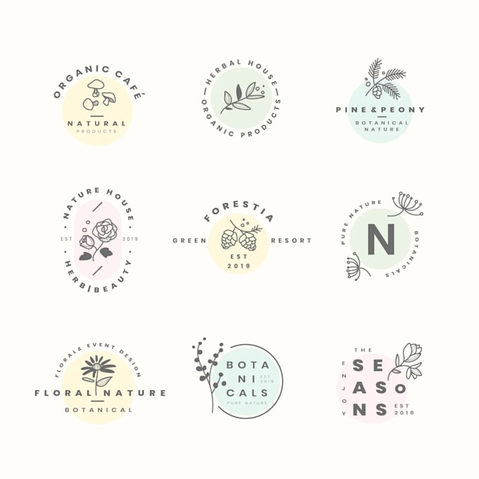 Design 3 modern minimalist flat logo designs by Lxpress | Fiverr