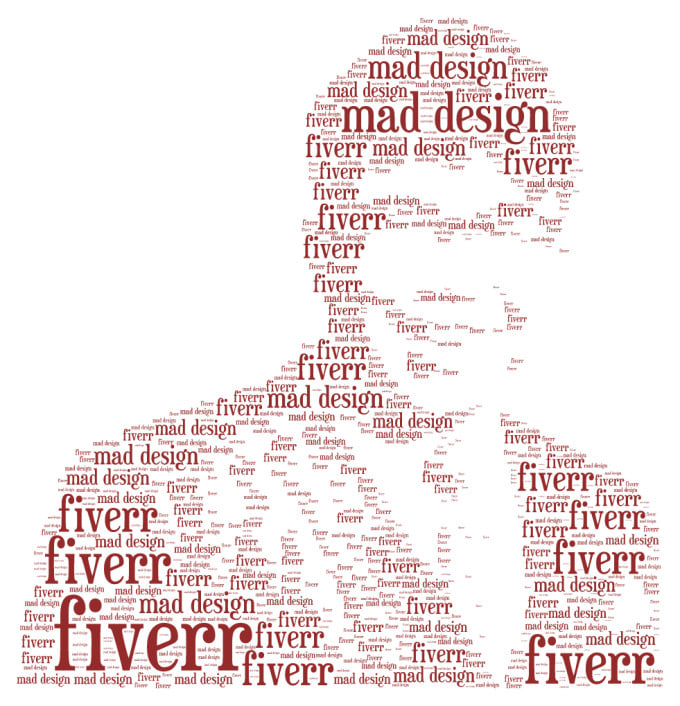 Create an unique word cloud picture by Mithaphotos | Fiverr