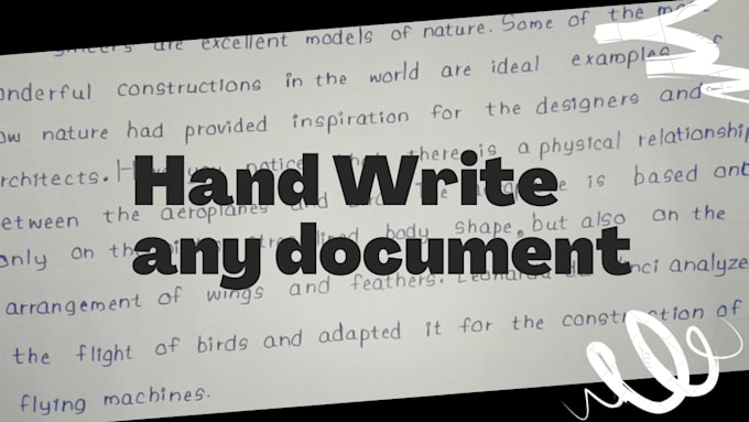 Handwrite any document in a clean handwriting by Damsilunigamage | Fiverr