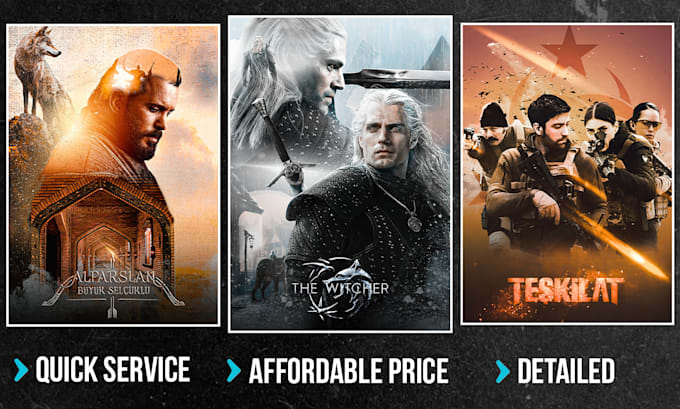 Design eye catching movie posters in one day by Mhassaan9 | Fiverr