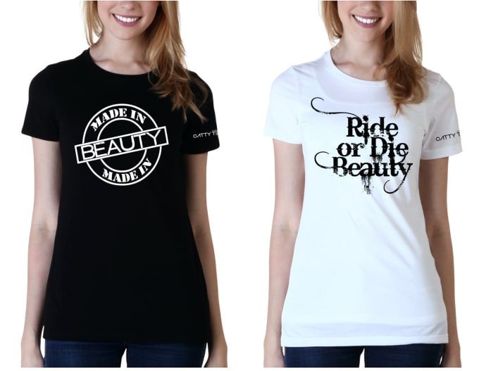 Print a custom shirt with your logo in one color by Eliteprints | Fiverr