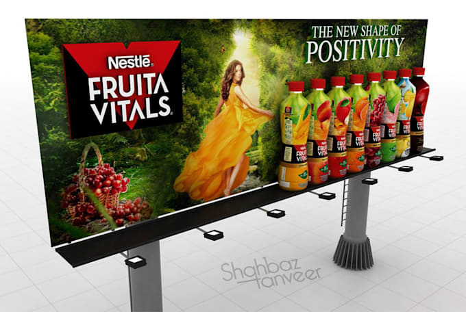 Do creative 3d signage, shopfront, hoarding and anamorphic billboards ...