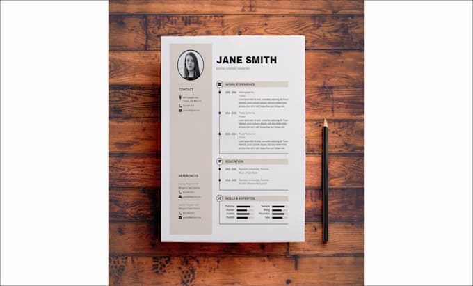 Design a professional eye catching resume, cv by Akhilmaheshwary | Fiverr