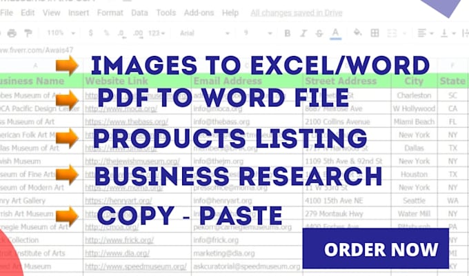 Do all your data entry, spreadsheet, and web research asap by Attods ...