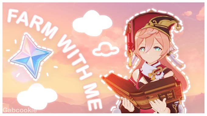 Design you an aesthetic genshin impact thumbnail by Gabcookie | Fiverr