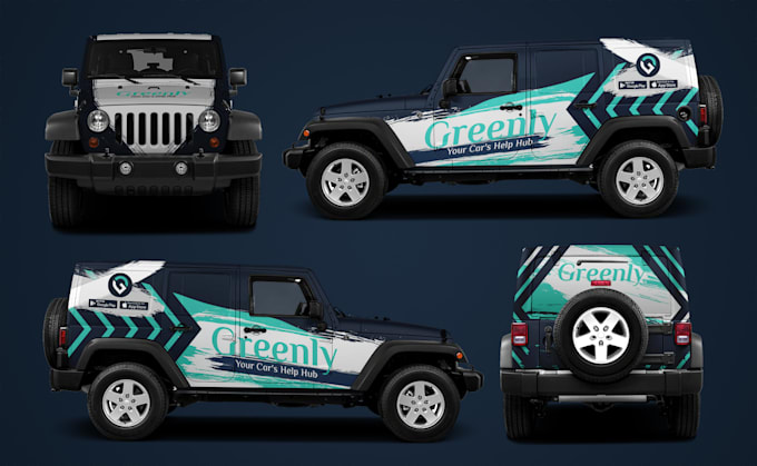 Create stunning custom vehicle wrap design by Designerazeem | Fiverr