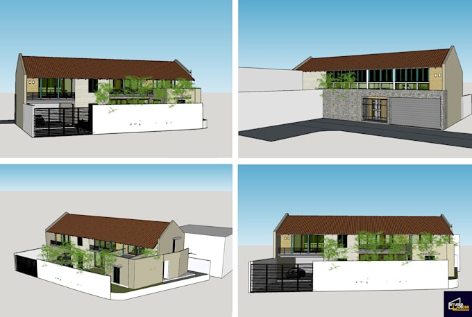 Design any sketchup 3d model for your architectural project by ...