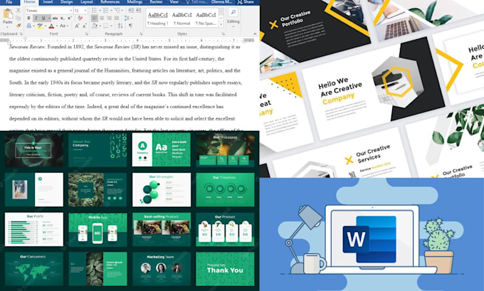 Design, format and edit word document and powerpoint presentation by ...