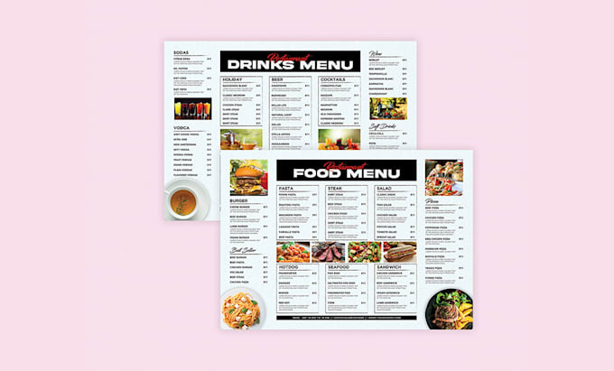 Design a clean menu, restaurant menu, price list, or menu template by ...