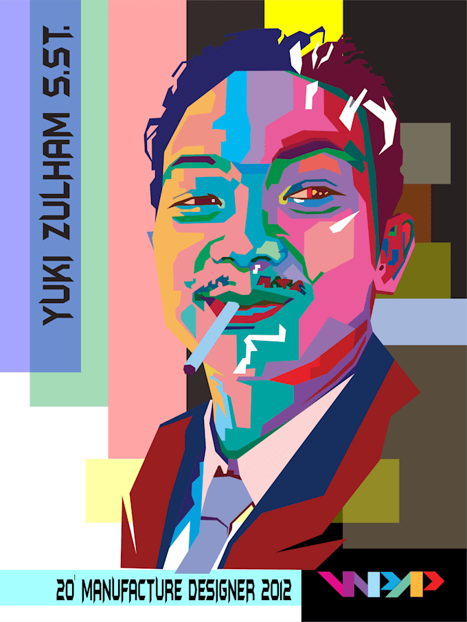Make your wpap illustration base on image you send by Rnurbani | Fiverr