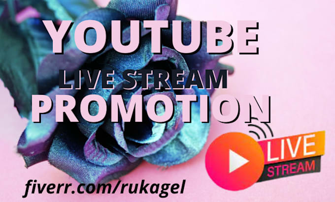 Youtube live stream promotion, twitch channel stream video promotion ...