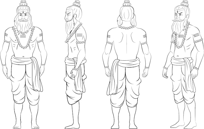 Design or draw amazing 2d characters for you by Praveenvish | Fiverr