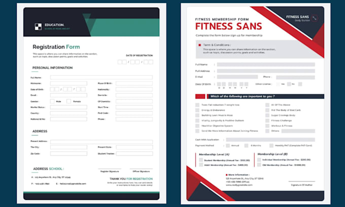 Create fillable pdf form and design by Shiva_thangaraj | Fiverr