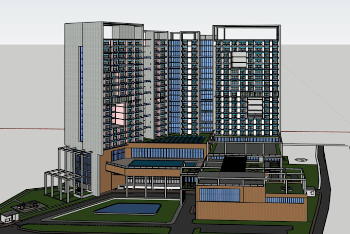 Do architectural sketchup 3d modeling by Monju100 | Fiverr