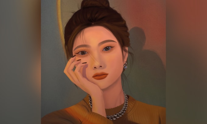 Draw freehand digital illustrations in semi realistic style by Mdalfian ...