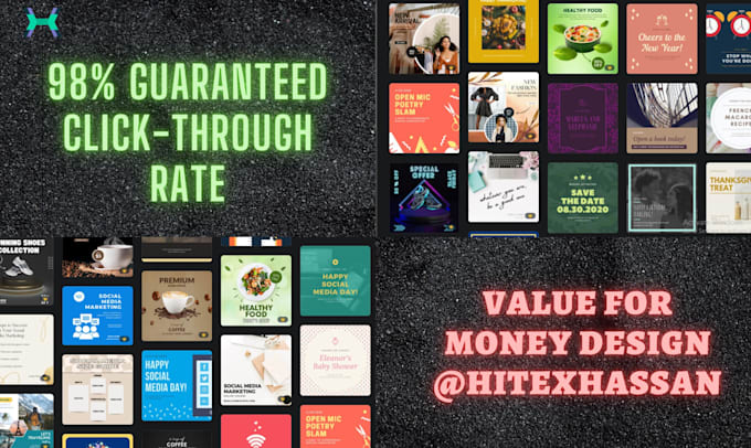 Design catchy social media posts with great ctr by Hitexhassan | Fiverr
