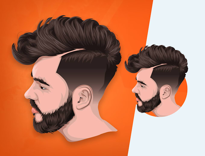 Draw vector portrait or face illustration from your photo by ...