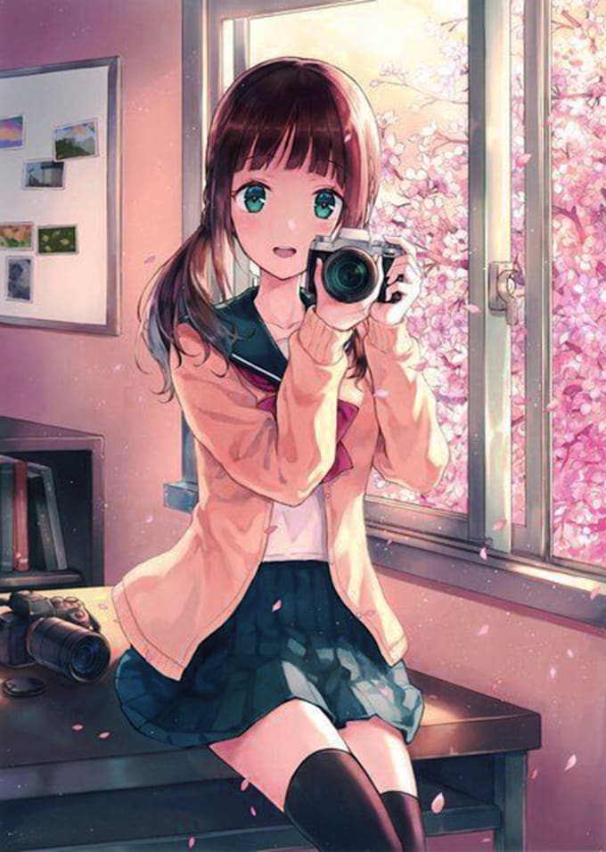 Make anime art character, portrait by Myla_bell | Fiverr