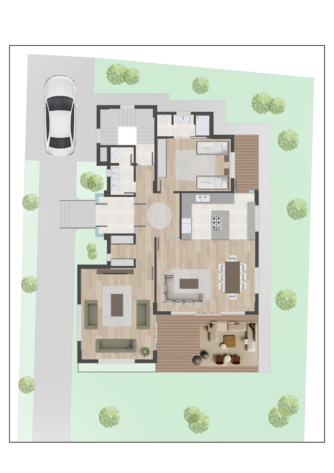 2d planning and photoshop presentation by Rystudioteam | Fiverr
