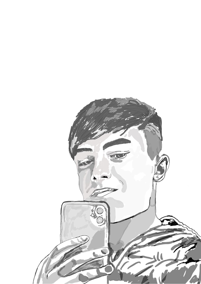 Transform your selfie into a drawing like i did here by Zackdelieu | Fiverr