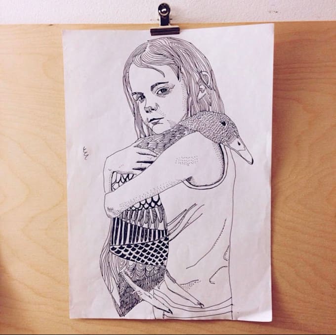 Draw your pet with an analog pencil for you by Anetteske | Fiverr