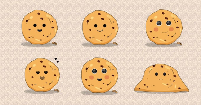 Create cute 2d characters with various emotions by Somrani | Fiverr