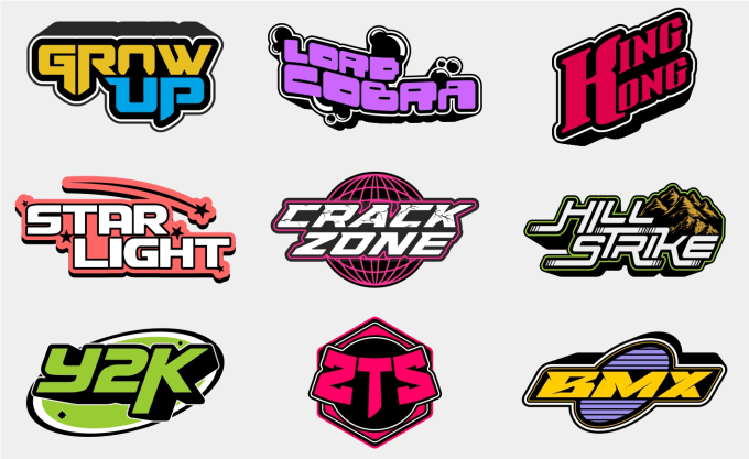 Create A Modern Streetwear Logo Y2k For Your Brand By Achsan 29 Fiverr