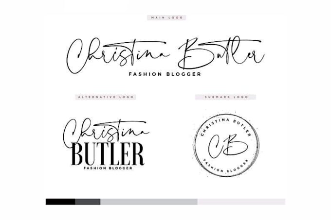 Design a creative signature logo, multiple design concepts by Winecr8ve ...