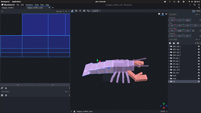 Make you a custom minecraft entity model by Mfieldhousies | Fiverr