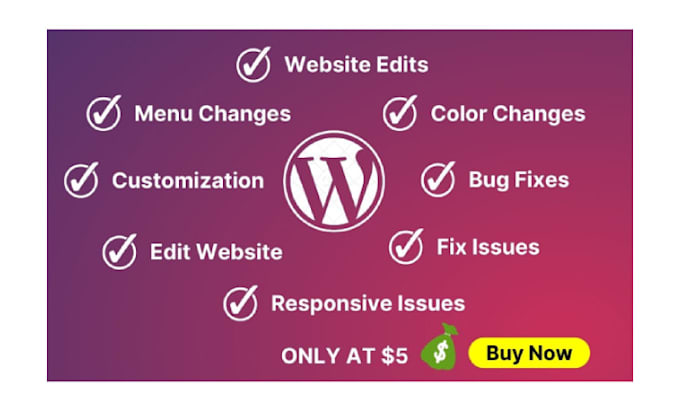 Make wordpress changes, edit and custom field design for you by ...