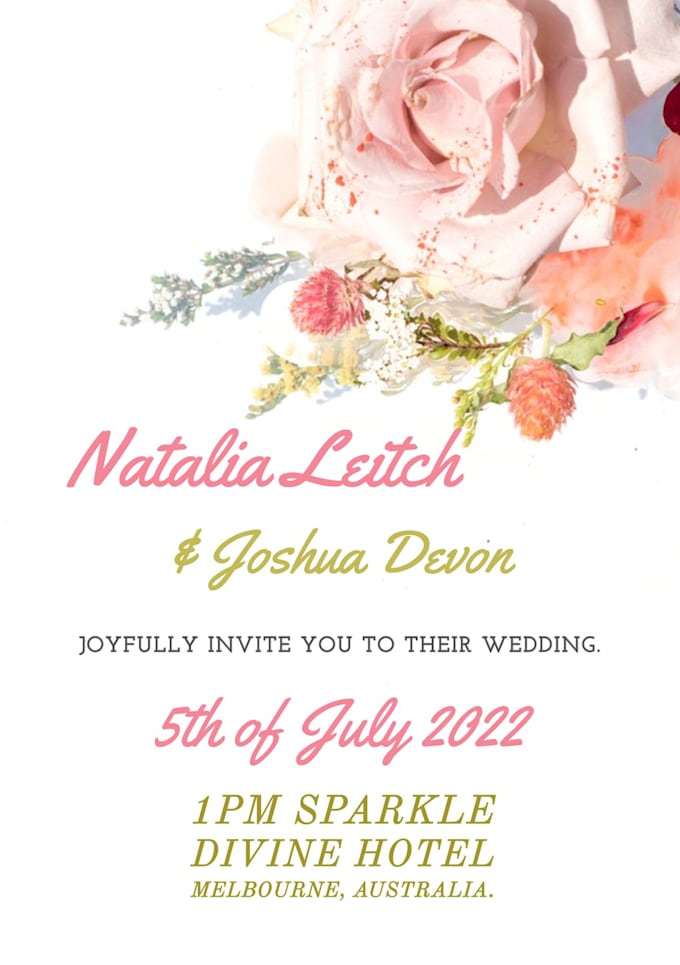 Design great invitation posters by Numasamara | Fiverr