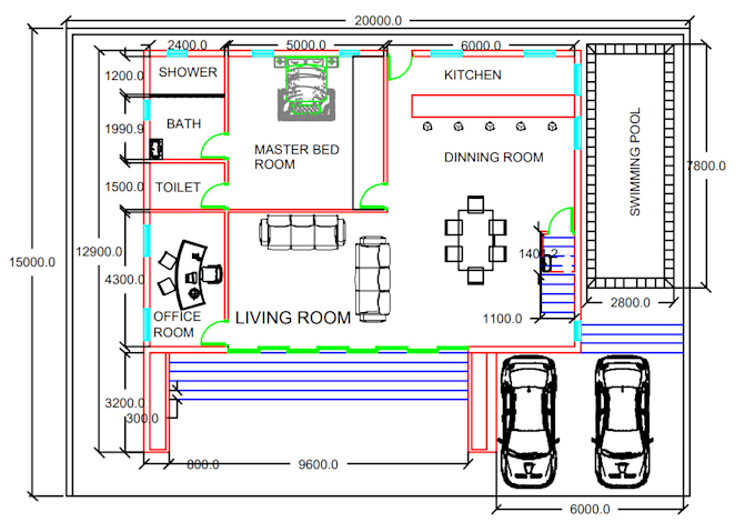 Draw 2d engineering drawings using autocad by Emmelinelk | Fiverr